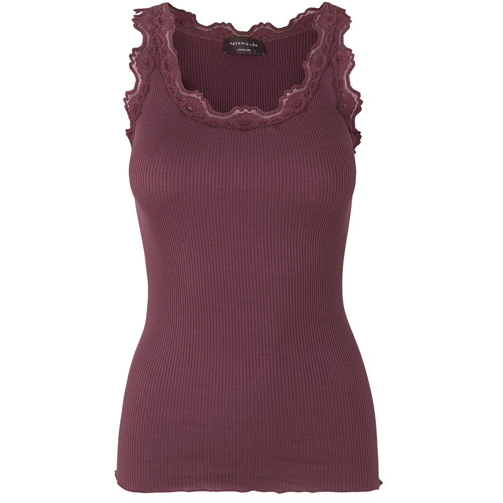 Rosemunde Rosemunde Silk Top Regular w/vintage – Grape