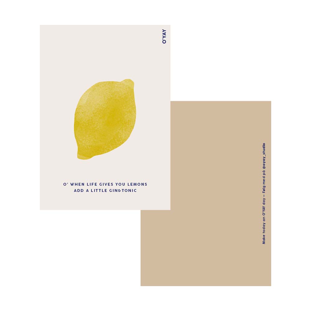O'yay Card A5 - Lemons - Happyhunting