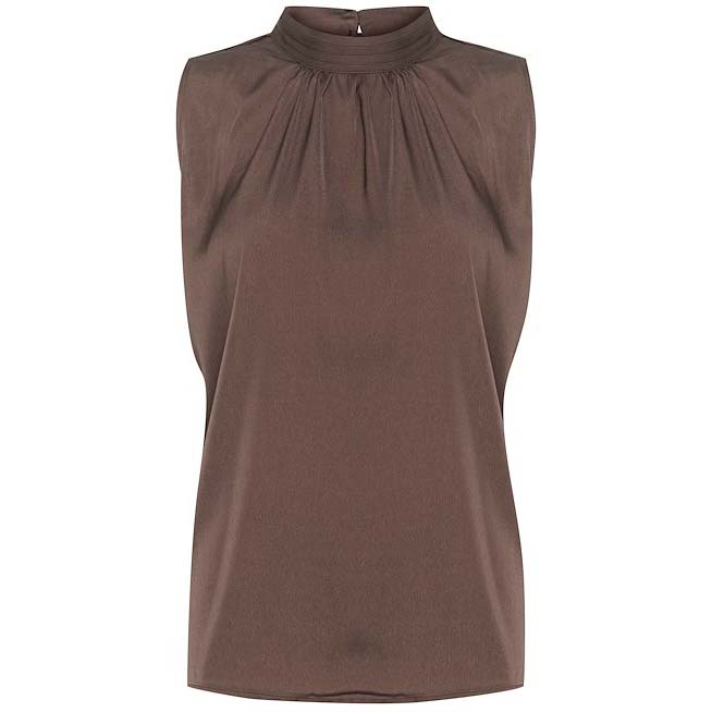 Saint Tropez Aileen Top - Chokolate Brown - Happyhunting