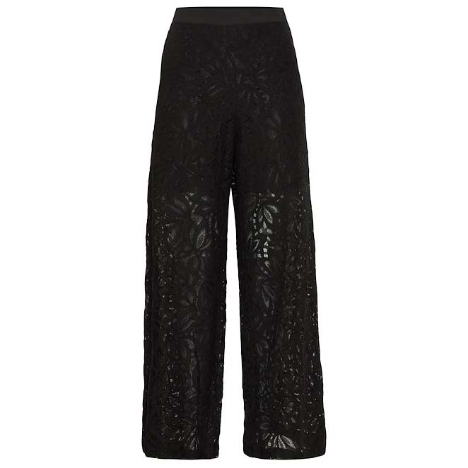 Pulz Dandy Pant Wide Leg - Black Beauty fra - HappyHunting.dk