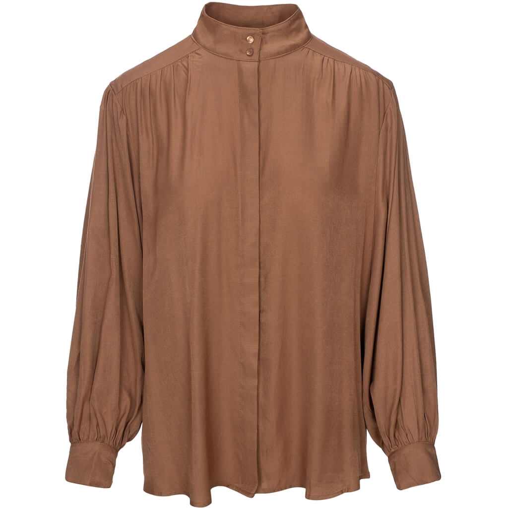 OneTwo Luxzuz Albine Shirt - Toffee - Happyhunting
