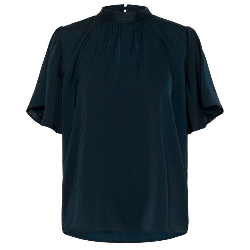 Saint Tropez Aileen Flared Blouse - Black - Happyhunting